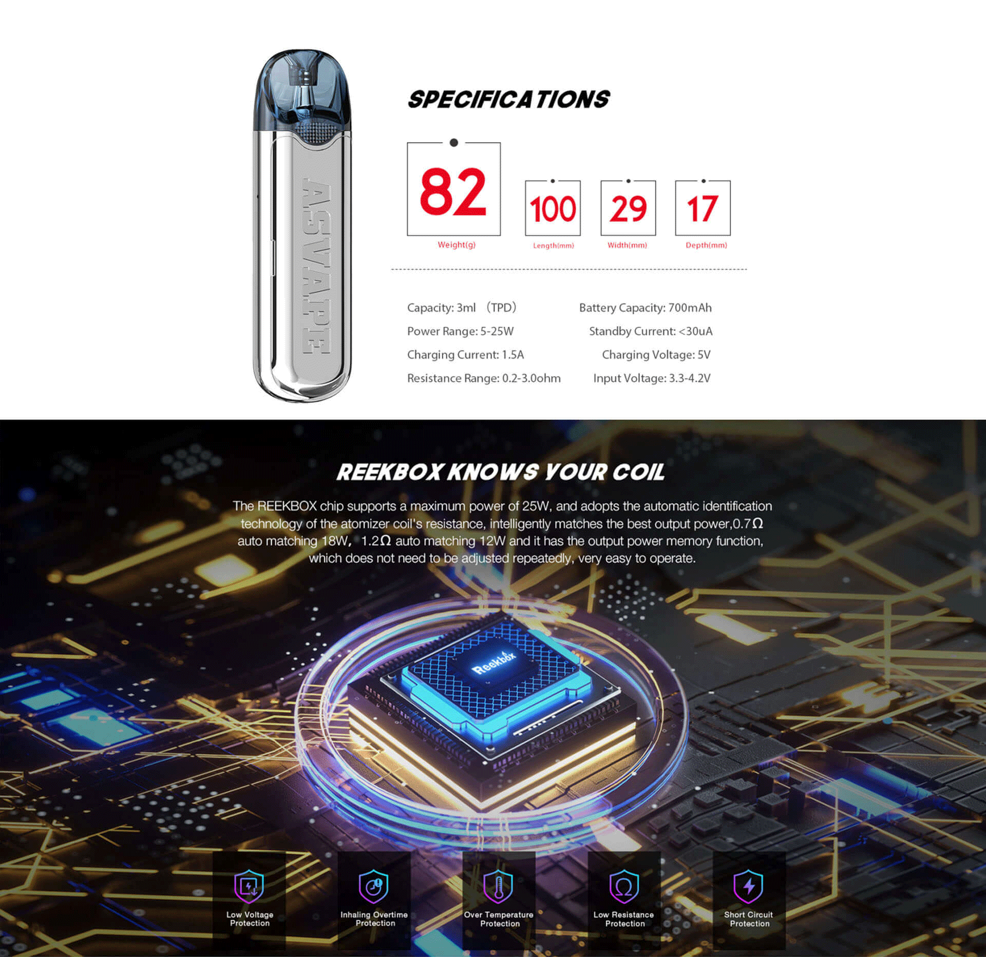 Refillable vape,Vulcan Plus SMok Innokin-asvape